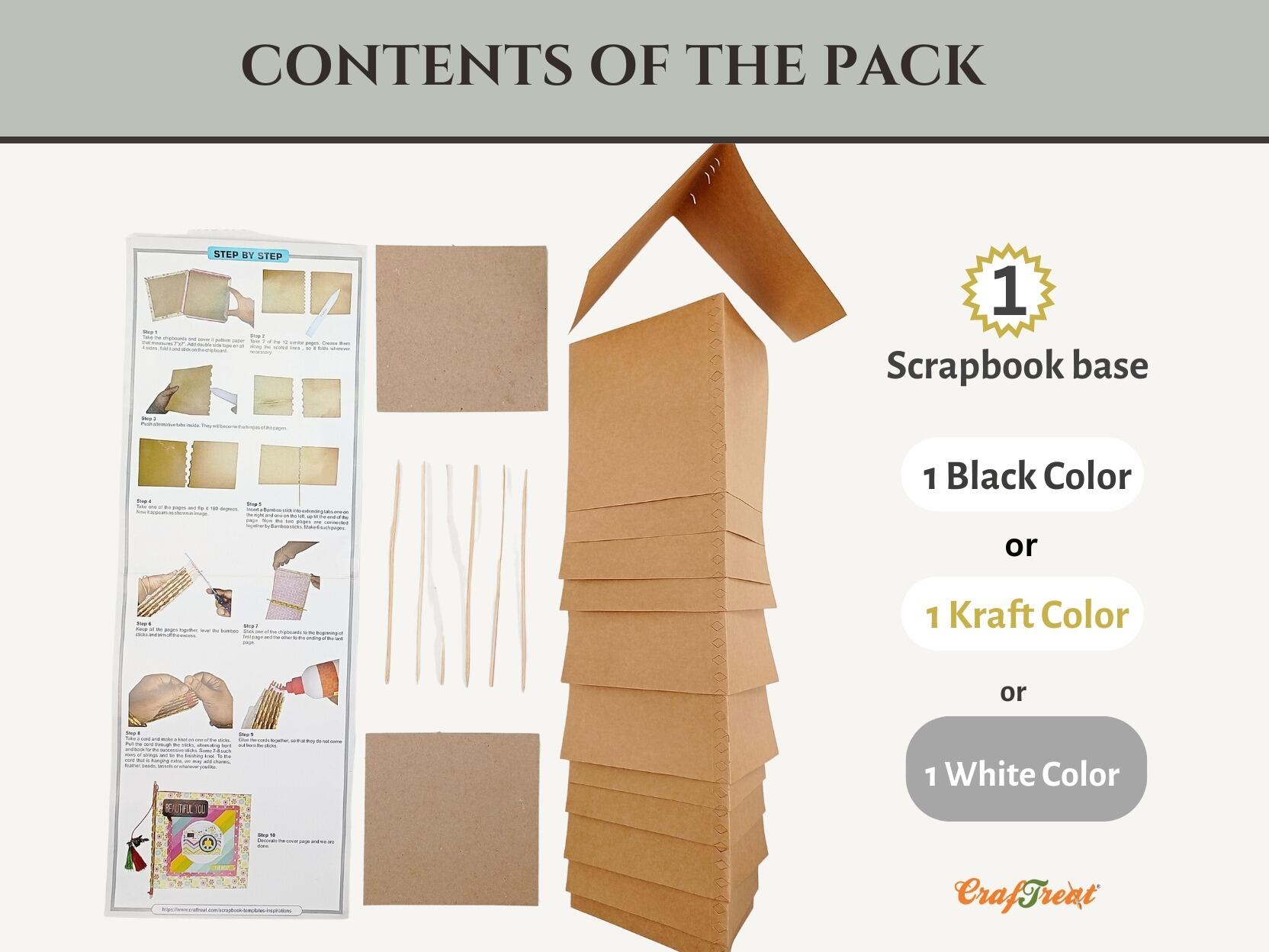 CrafTreat - Piano Hinge Book Scrapbook Template ? Kraft