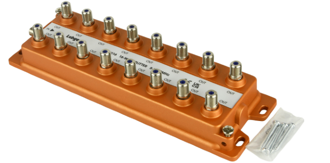 Labgear UHF Splitter – 16 Port TV Signal Distribution | Class A Screening