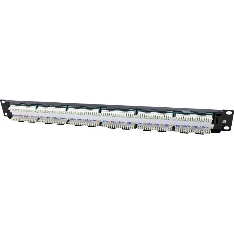 Connectix Cat5e UTP 1U Elite Patch Panel – 24-Port Gigabit Ethernet