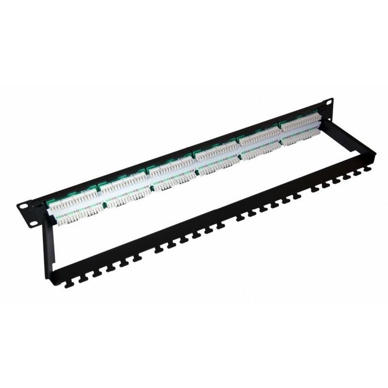 Connectix Cat5e UTP 1U Elite Patch Panel – 24-Port Gigabit Ethernet