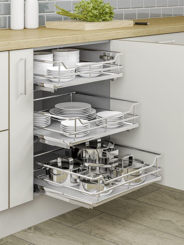 Innostor Plus Individual Pull Out Basket Pack 300-1000mm Soft Close 3 ...