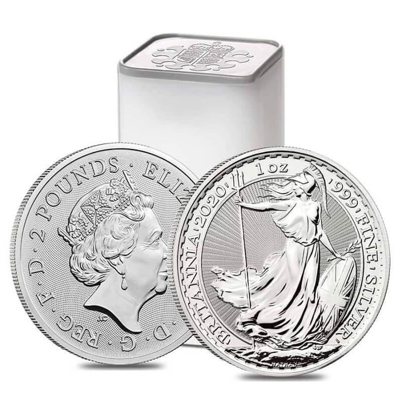 Britannia 1OZ Silver Coin Tube (25 Coins)