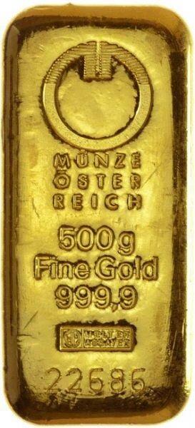 500 gram Gold Bar Austrian Mint