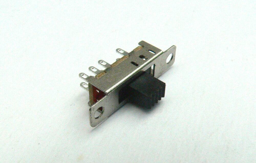 Small Slide Switch DP3T double pole triple throw radio wavechange ...