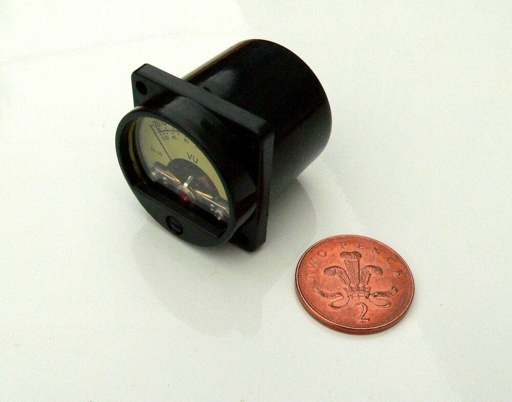 Illuminated mini VU Meter for Valve Amplifier EL34 preamp back lit SD39 ...