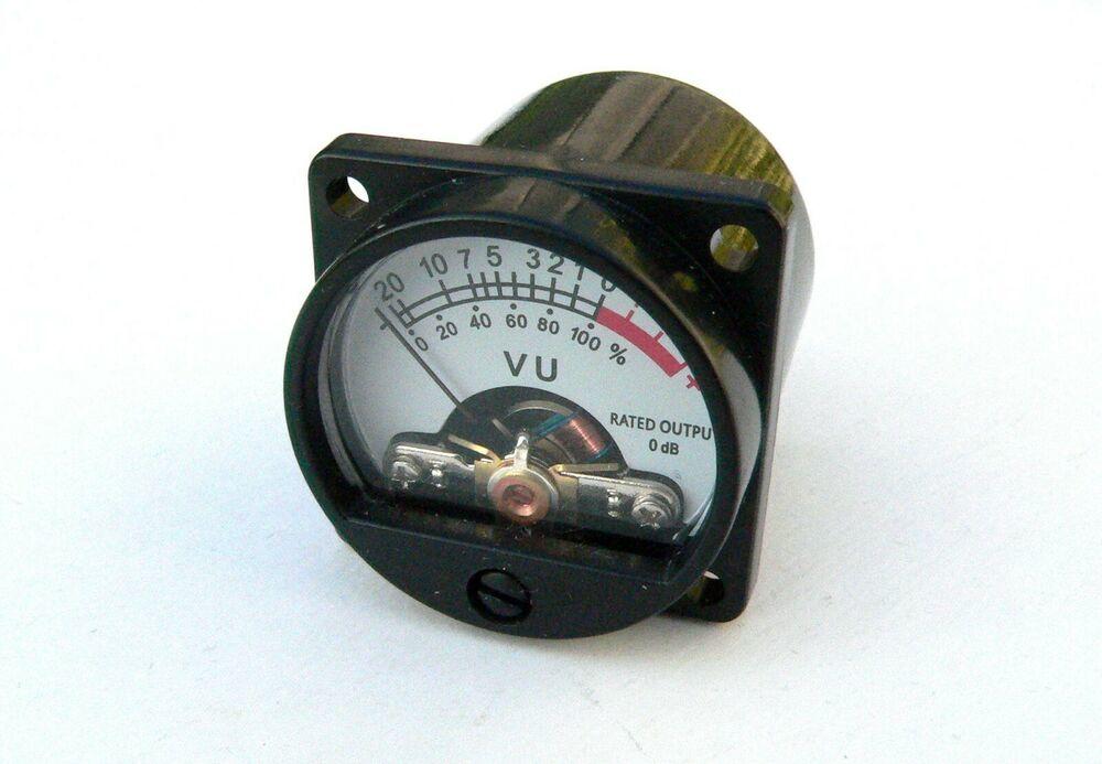 Illuminated mini VU Meter for Valve Amplifier EL34 6L6 preamp back lit ...