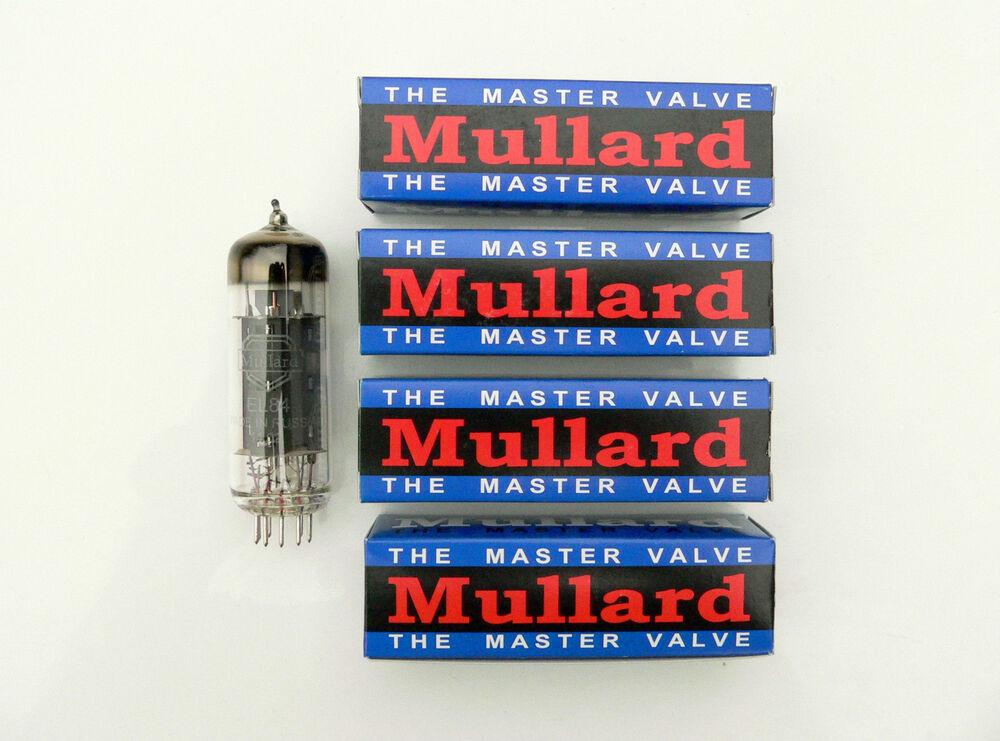 EL84 Mullard Matched Quad valves fit Laney Vox AC30 amplifier reissue tube
