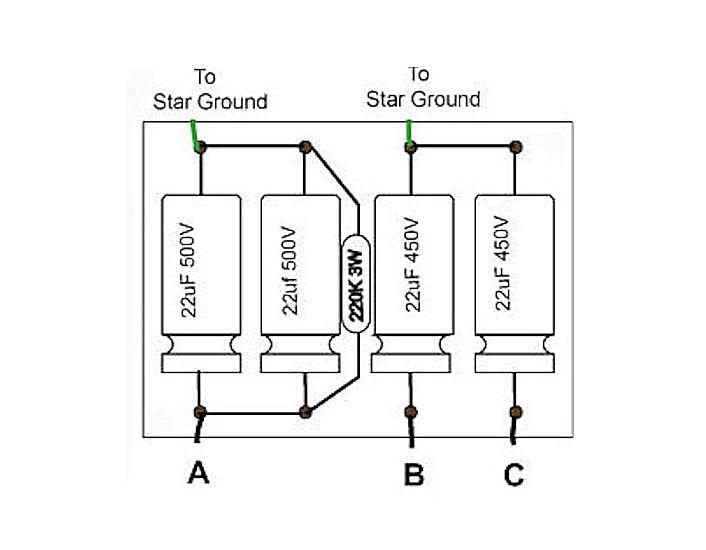 Assembled Paxolin Capacitor Filter Board for Fender Bassman 5F6 5F6A or ...