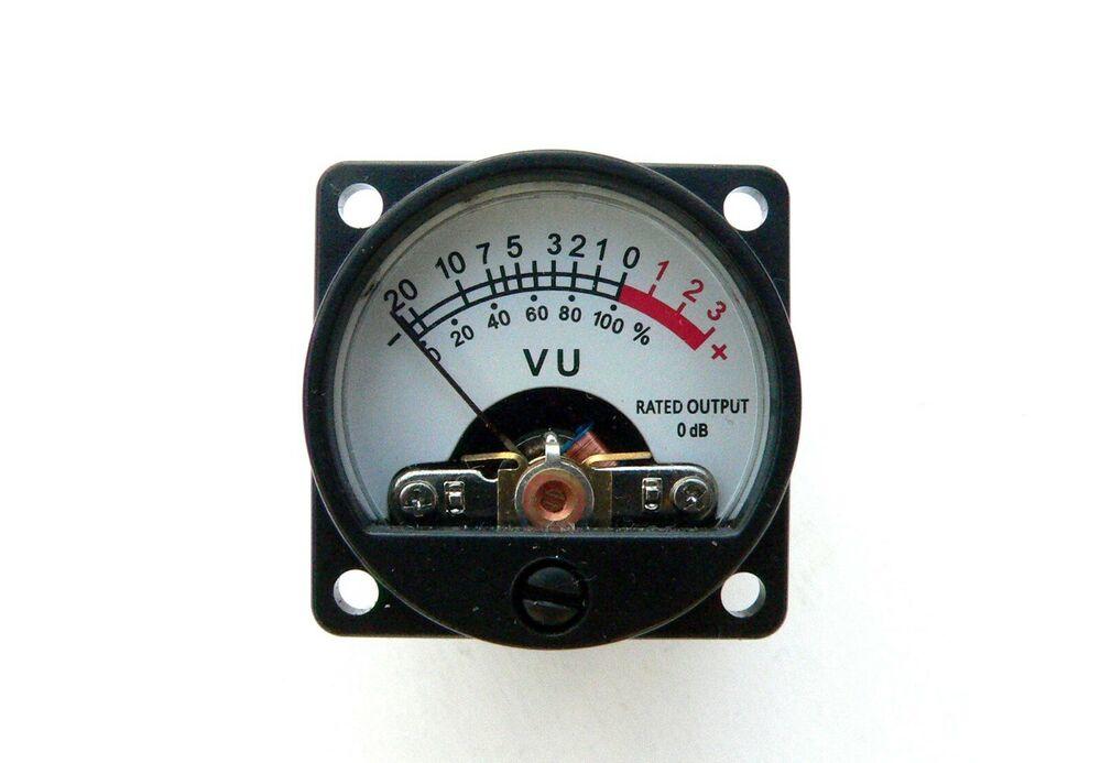 Illuminated mini VU Meter for Valve Amplifier EL34 6L6 preamp back lit ...