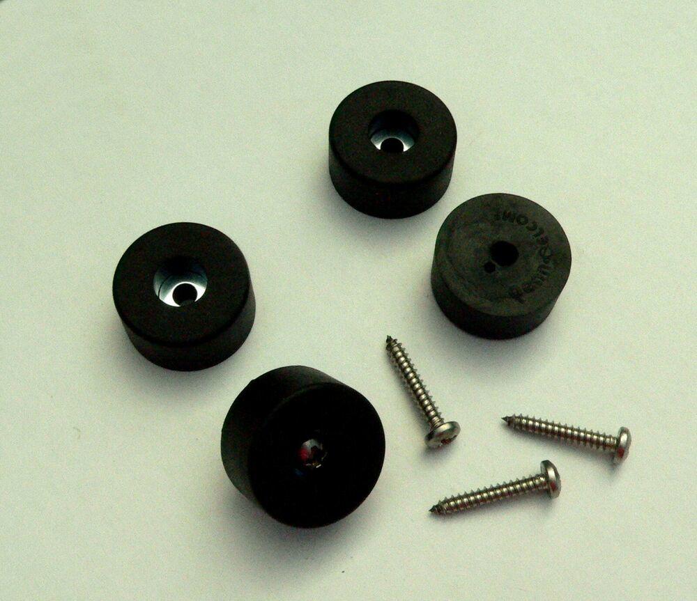Large Heavy Duty Rubber Feet x4 with screws for Peavey Amplifier ...