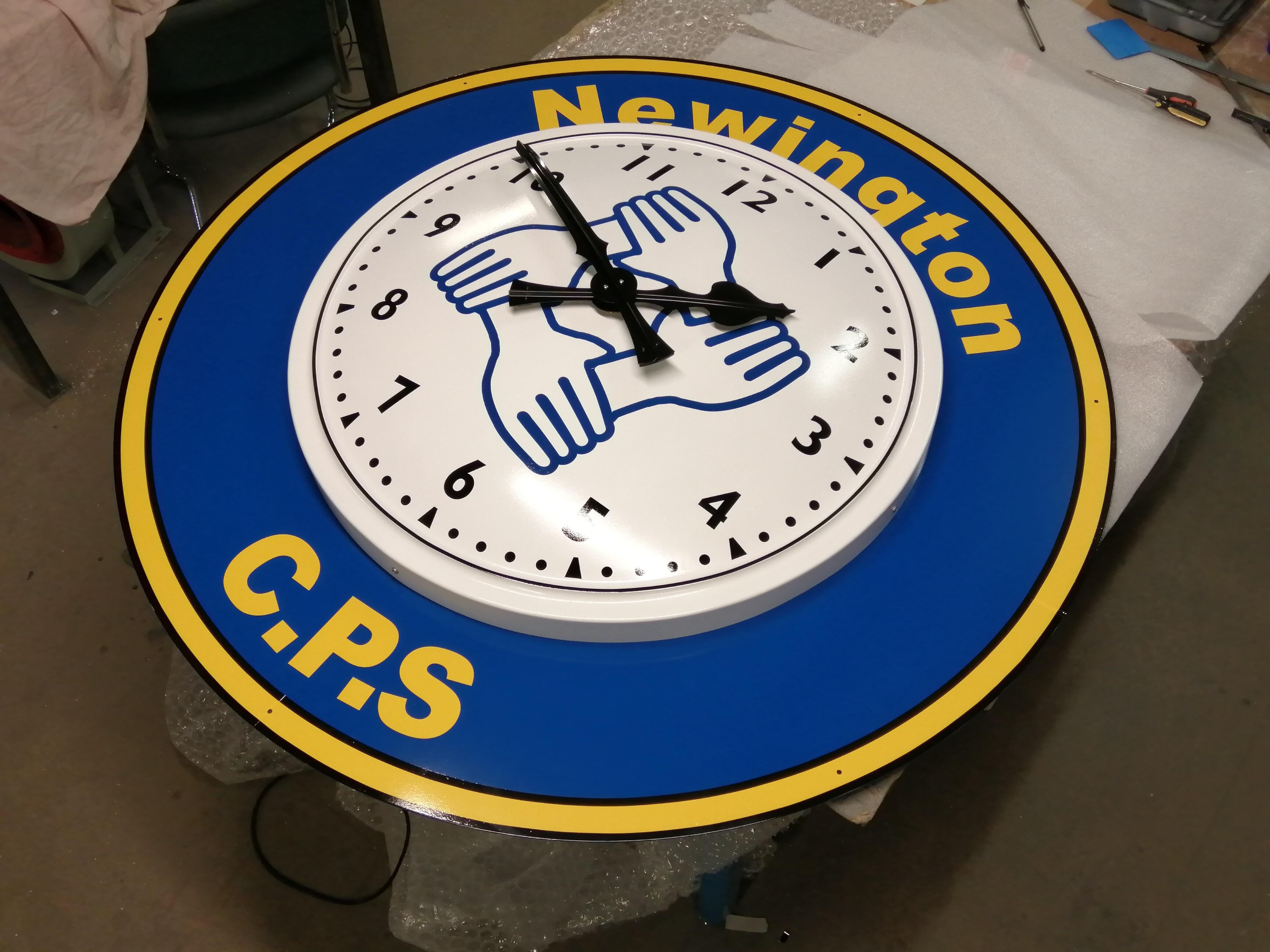 Return Edge Clock - Signage