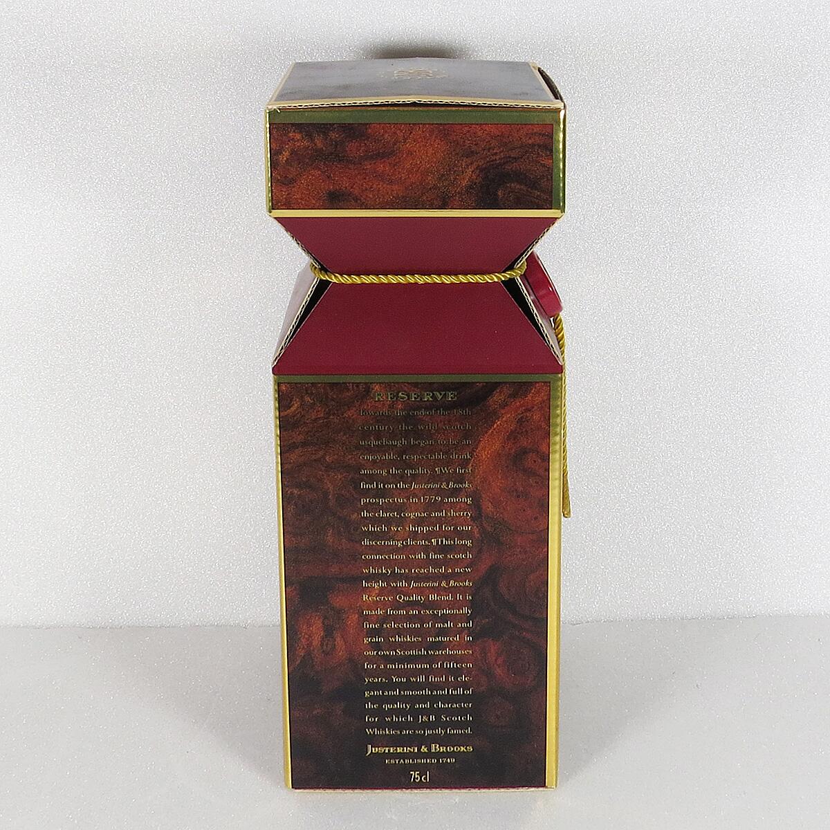 J&B 15 Year Old Reserve from 1990s (75cl, 40%)