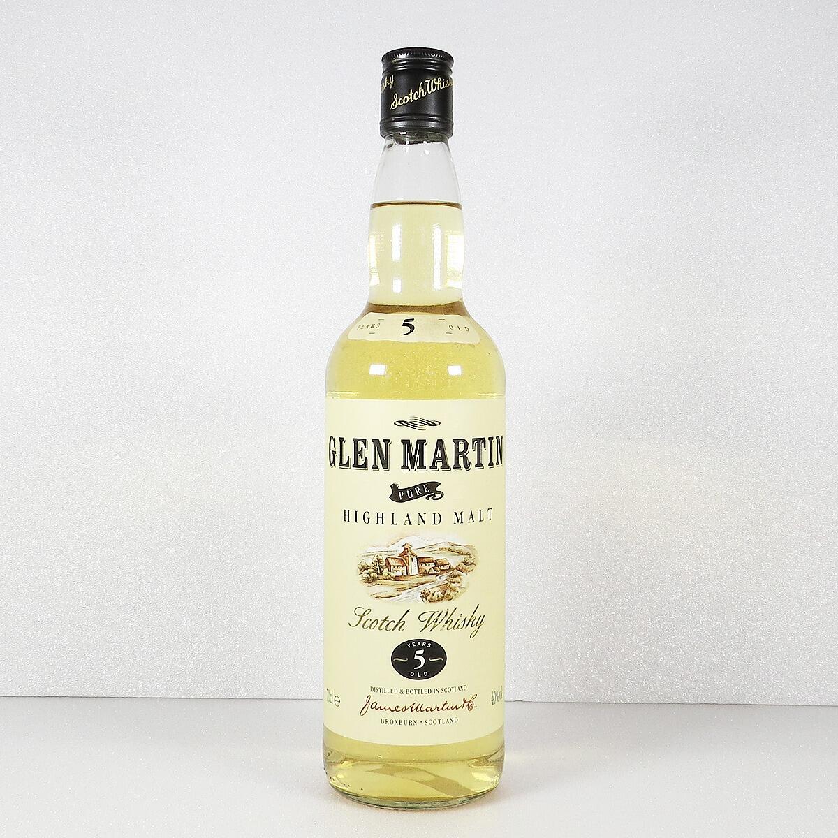 Glen Martin 5 Year Old from 1990s by James Martin, Broxburn (70cl, 40%)