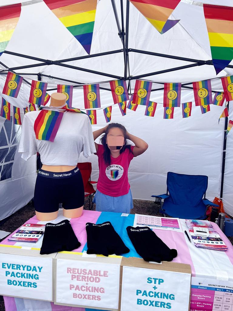 Gender-affirming underwear brand SECRET HEVAN at Reading Pride 2022 received overwhelming response