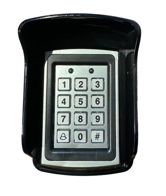 Wired Metal Keypad c/w Rain Cover and RFID Reader, Access Control for ...