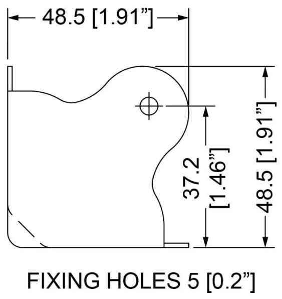 Medium PennBrite Flat Corner with 4mm Radius