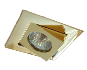 JCC Square Wall Wash Downlight, Brass