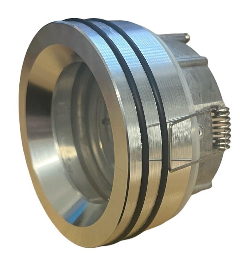 Robus Recessed Shower Downlight with Cylinder Bezel, Brushed Chrome