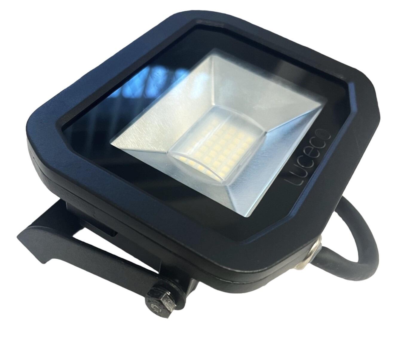 Luceco Black Slimline Guardian LED Floodlight