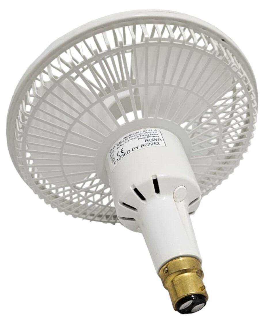Manrose Airlite 8 Inch Light Fitting Fan with BC/WG cap