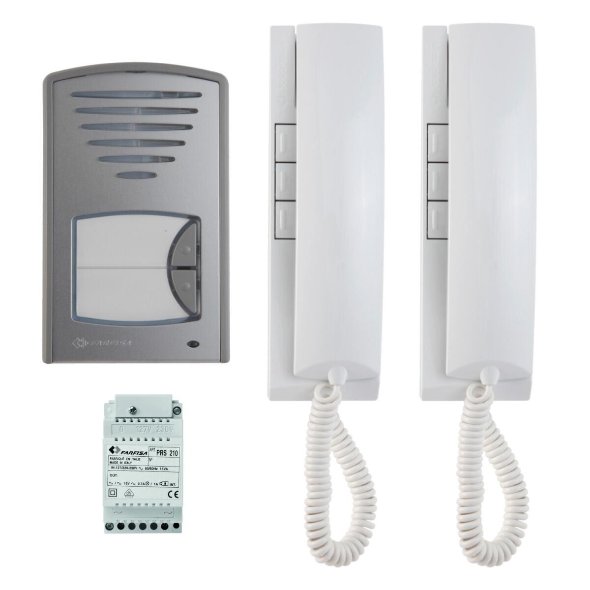 FARFISA Audio Intercom Kit, Audio kit, 1+1, two-way Intercom System