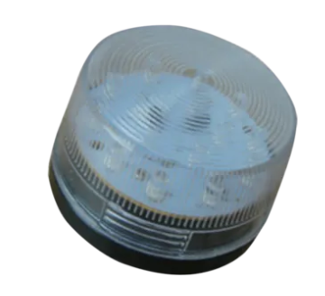 Elmdene 12V Low Profile IP66 Beacon, Clear Lens, Twin Fixing