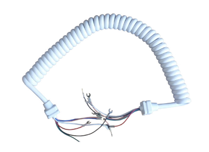 Knight Fire 6-Way Coiled Door Loop, White, Available in 10" and 20"