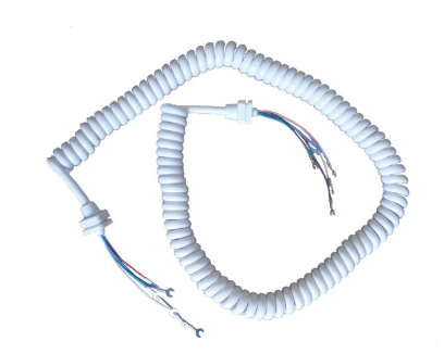 Knight Fire 6-Way Coiled Door Loop, White, Available in 10" and 20"