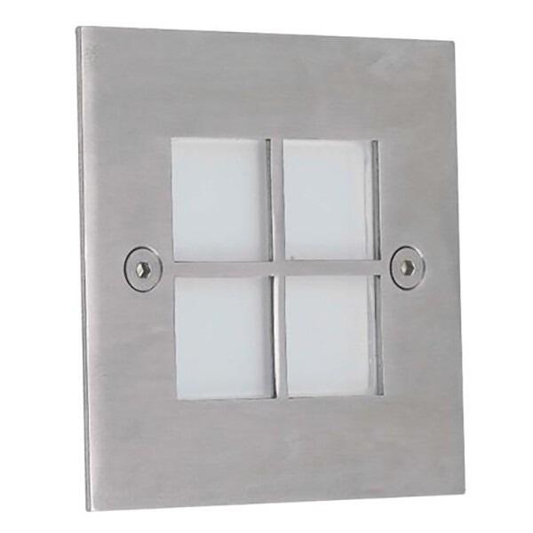 Ansell Lighting Cool White LED Square Recessed Wall Light