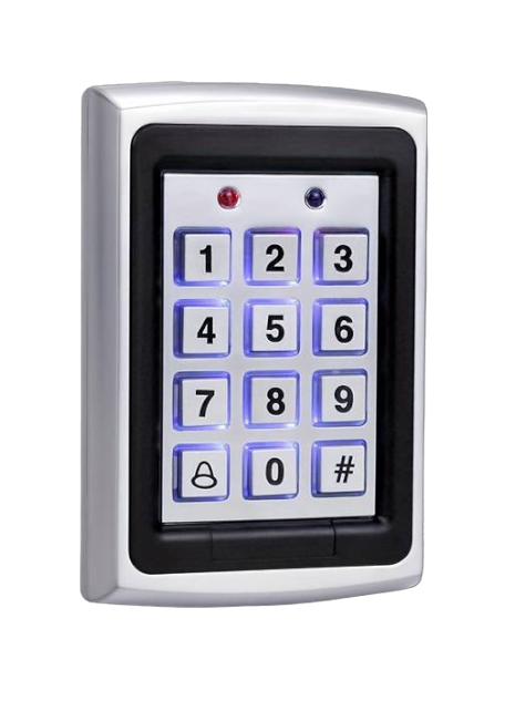 Wired Metal Keypad c/w Rain Cover and RFID Reader, Access Control for ...