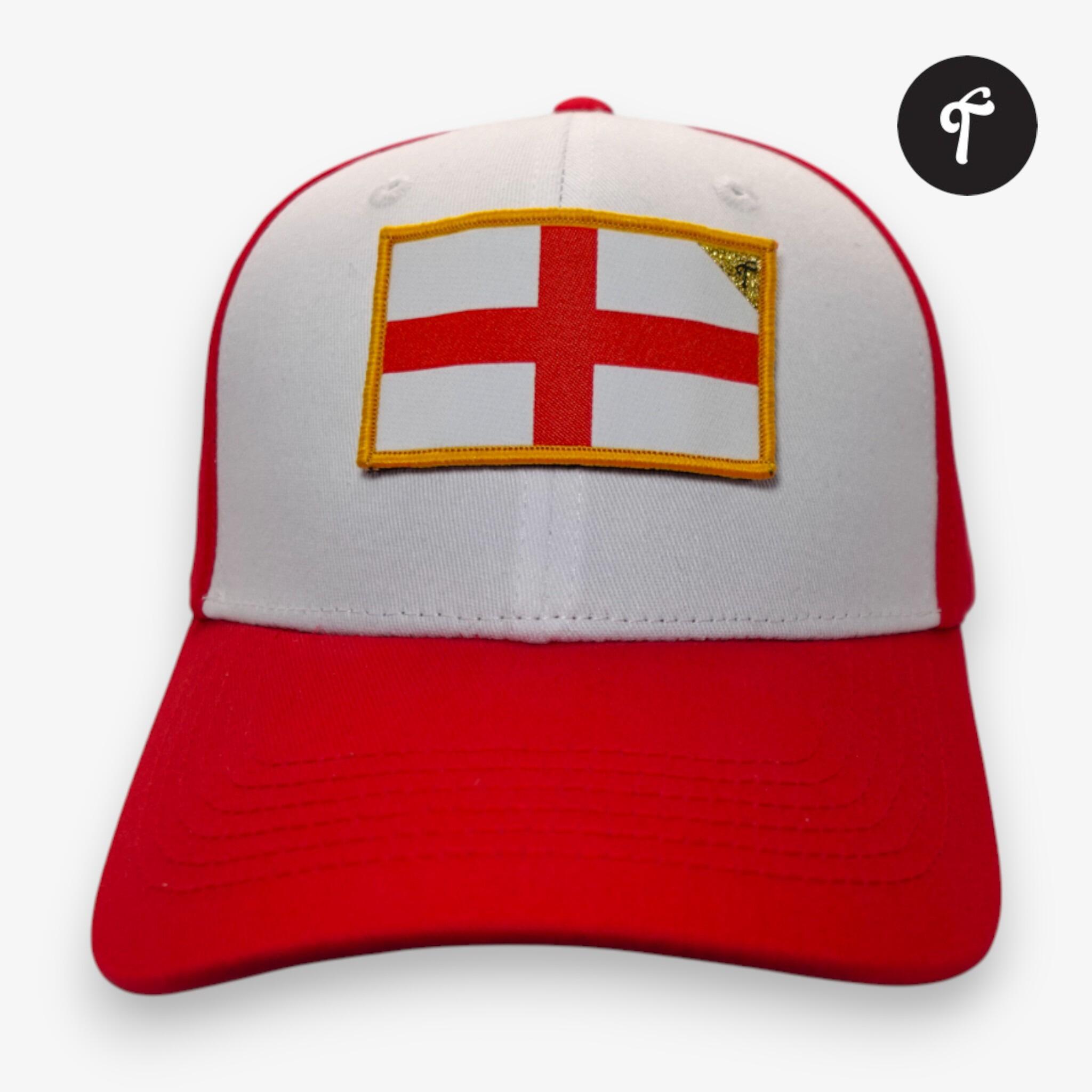 Baseball Cap with England Flag Patch