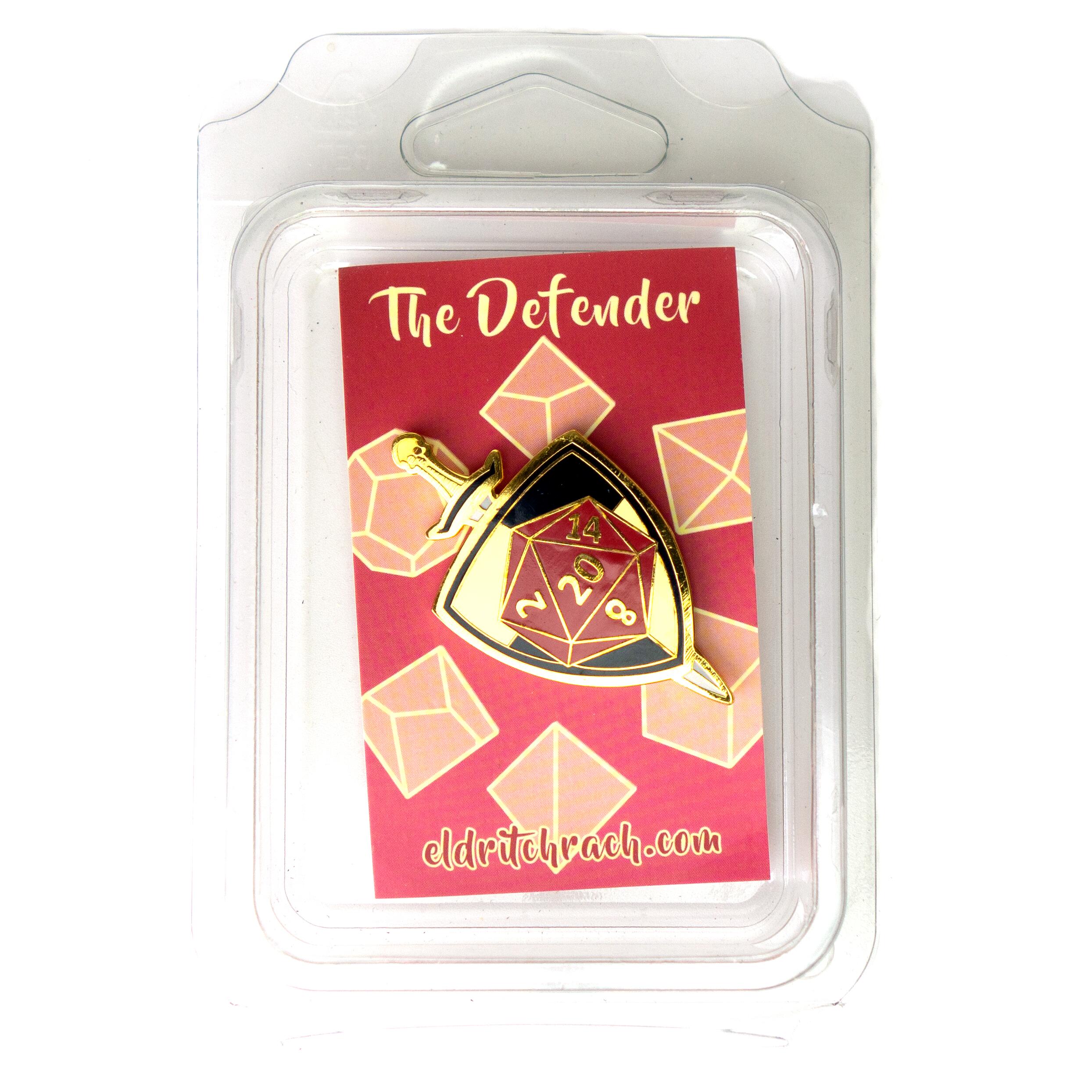 Pin Badge - Defender, Clamshell