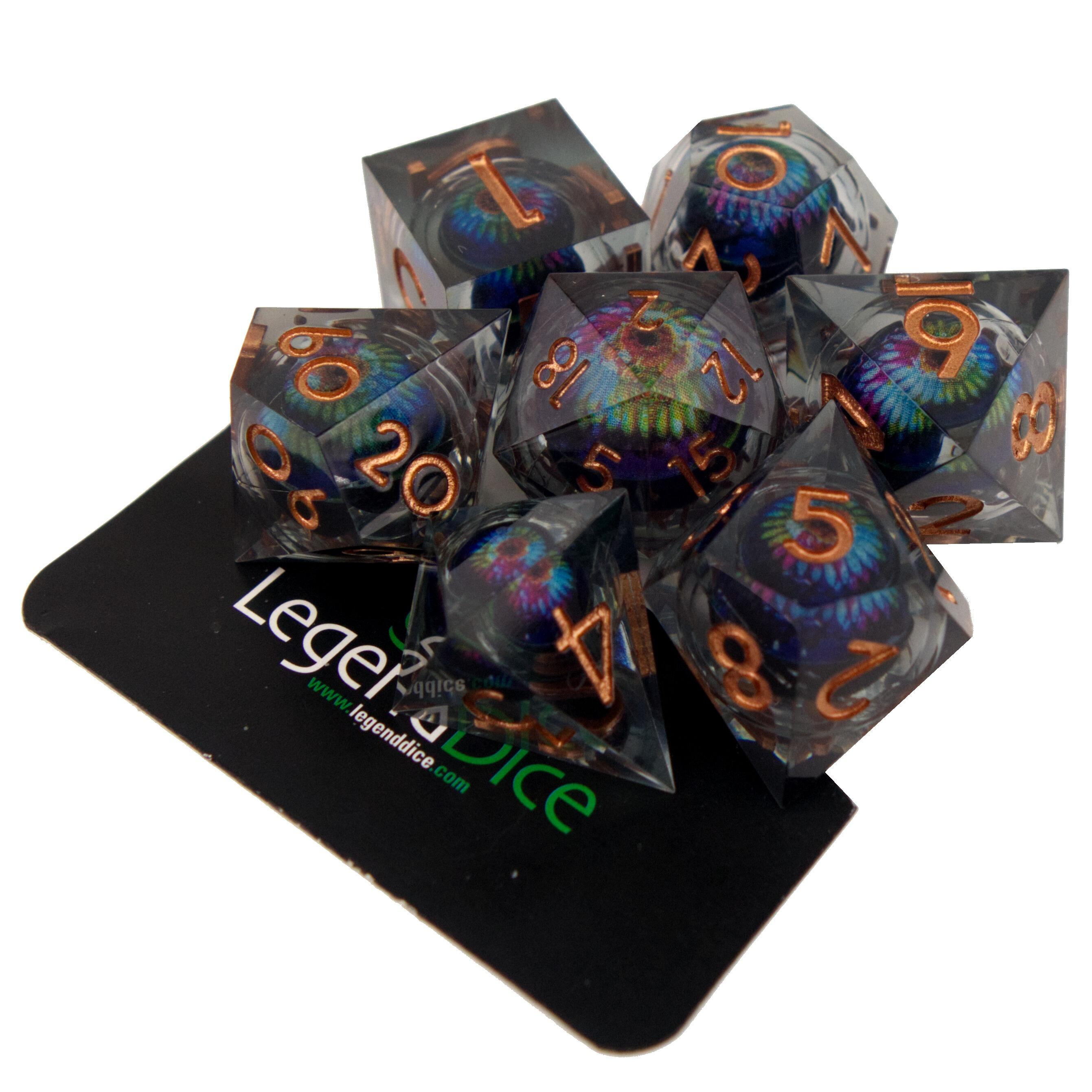 Liquid Core Dice - Eye Multiverse (Bronze)