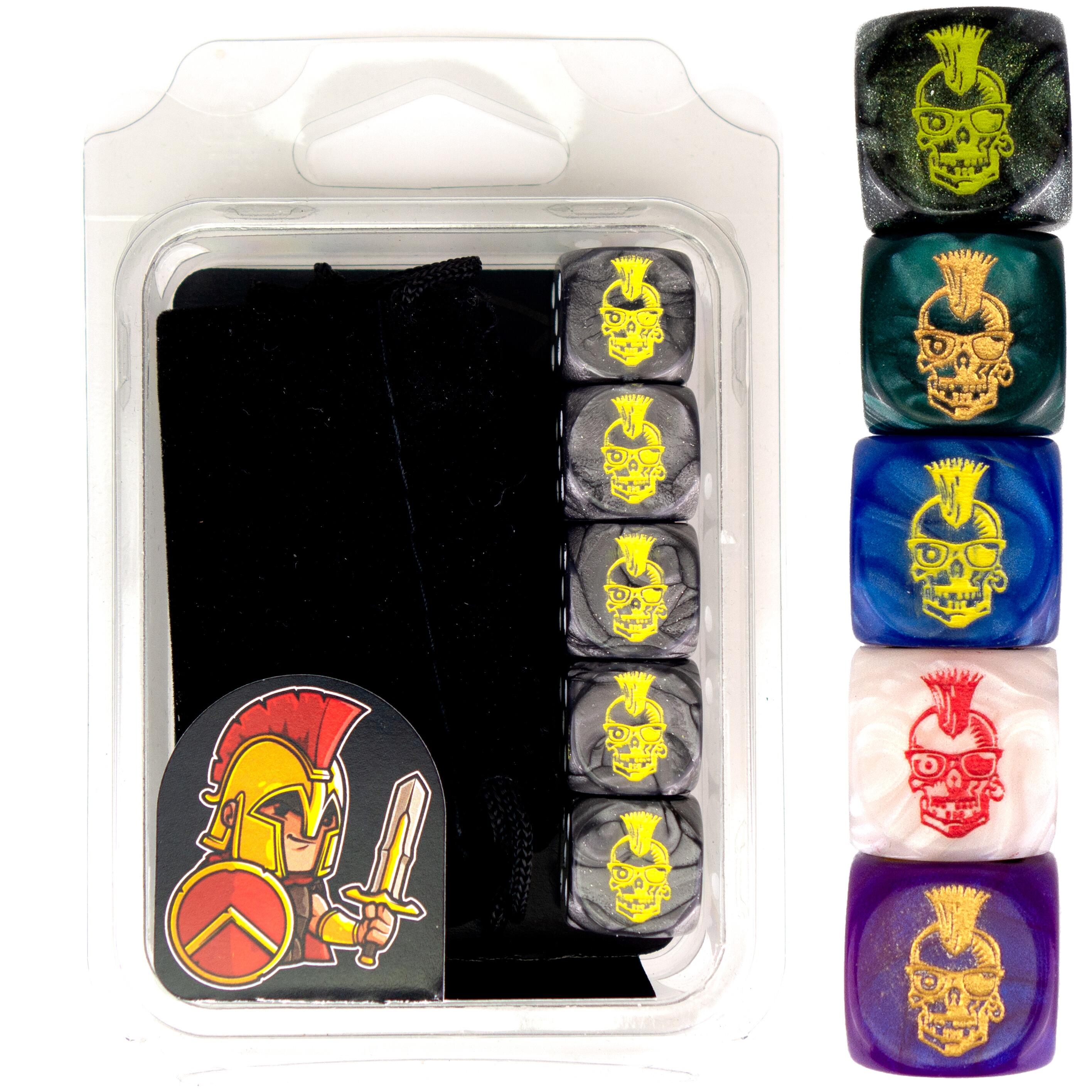Custom Spot Dice logo on 1 to 6 sides