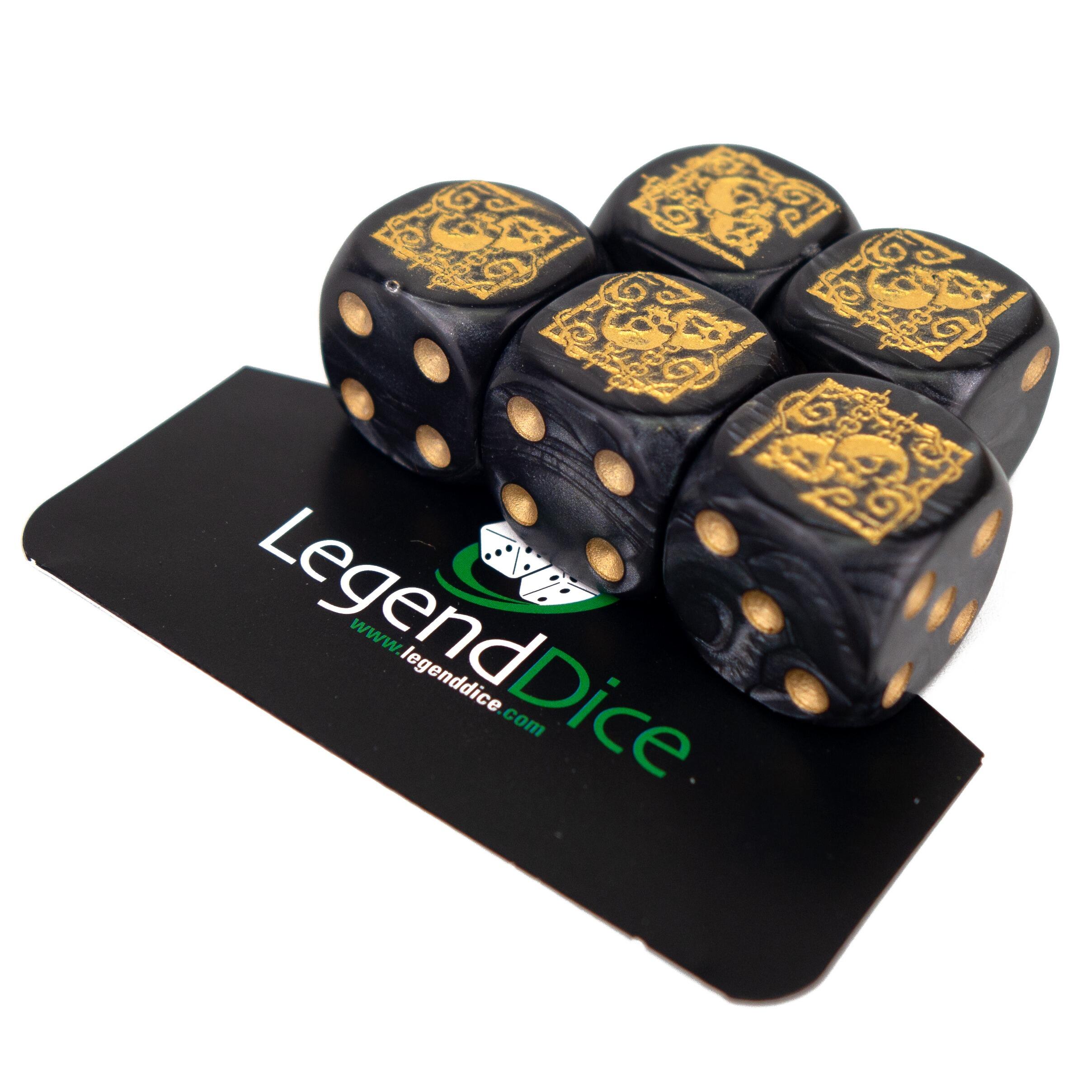 Custom Spot Dice logo on 1 to 6 sides