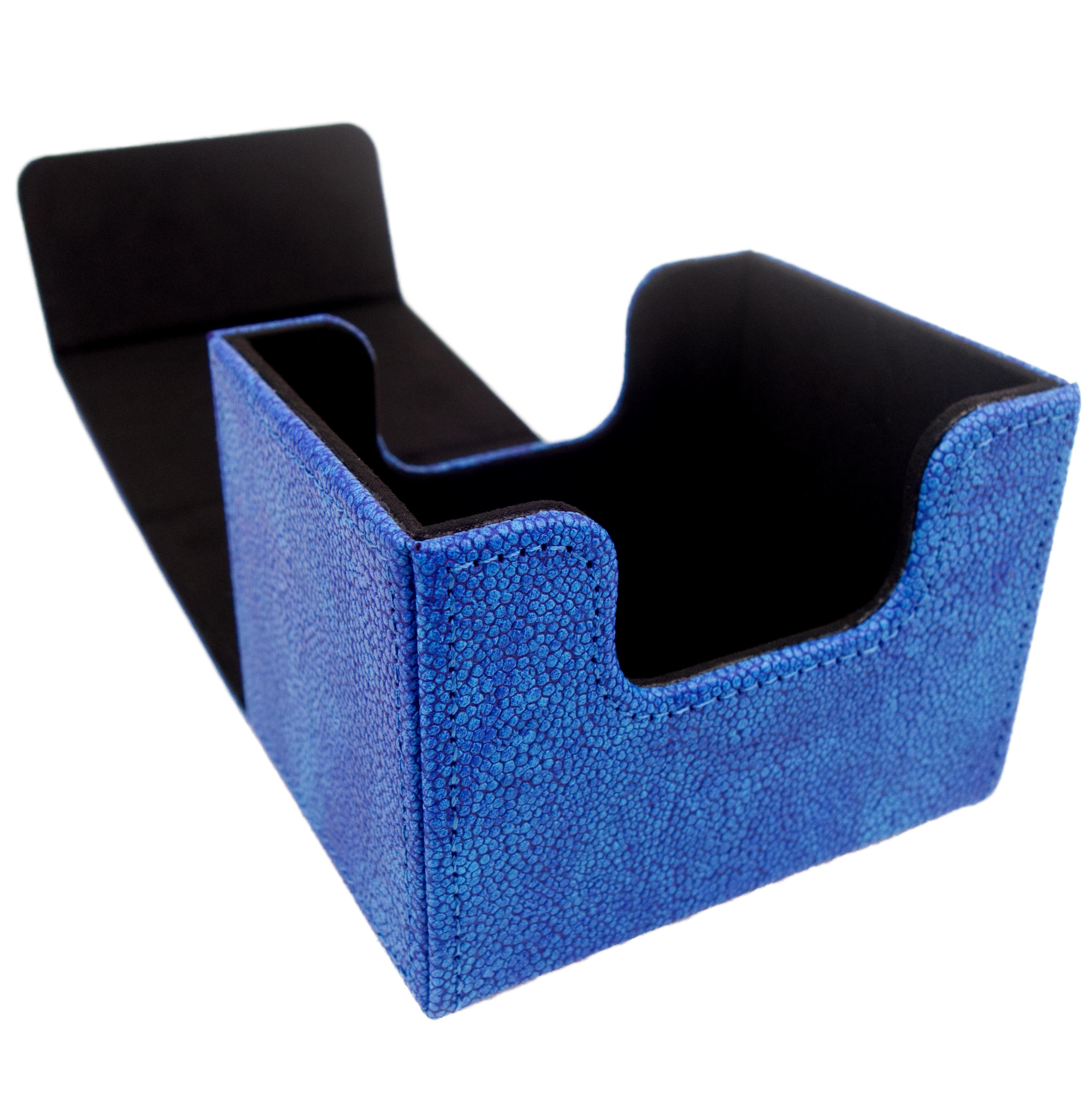 Deck Box - Side Load 100+ Card - Scale Blue