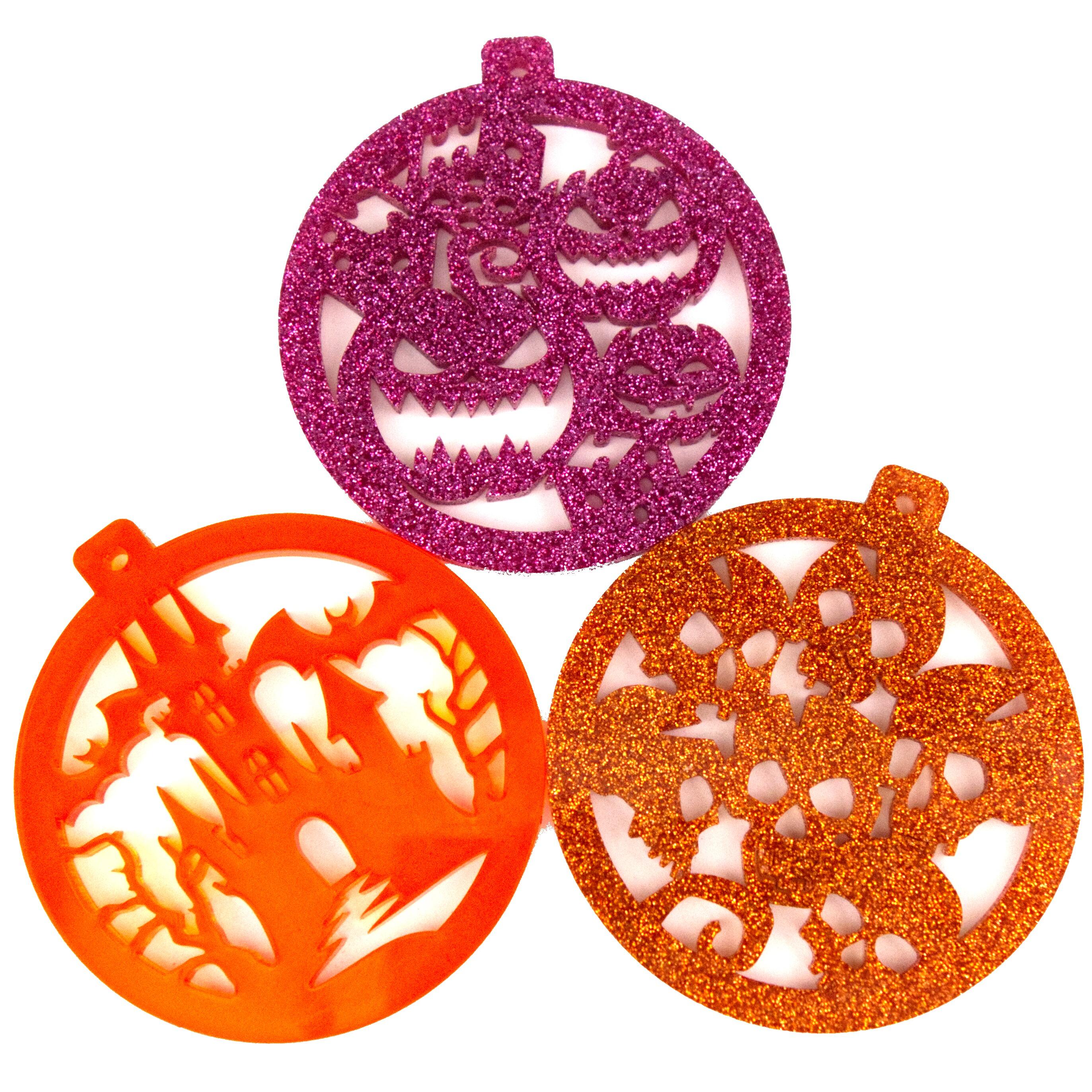 Clamshell Display - Halloween Hanging Decoration set x5