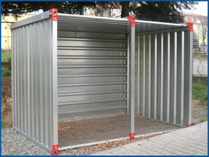 High-Quality Galvanised Steel Flat Pack Storage Containers