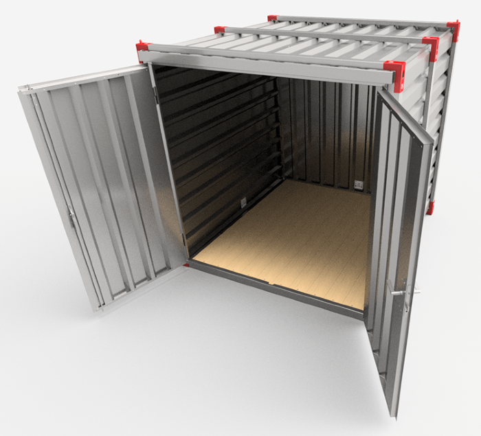 High-Quality Galvanised Steel Flat Pack Storage Containers