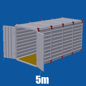 5m Flat Pack Containers - High Quality Galvanised Container