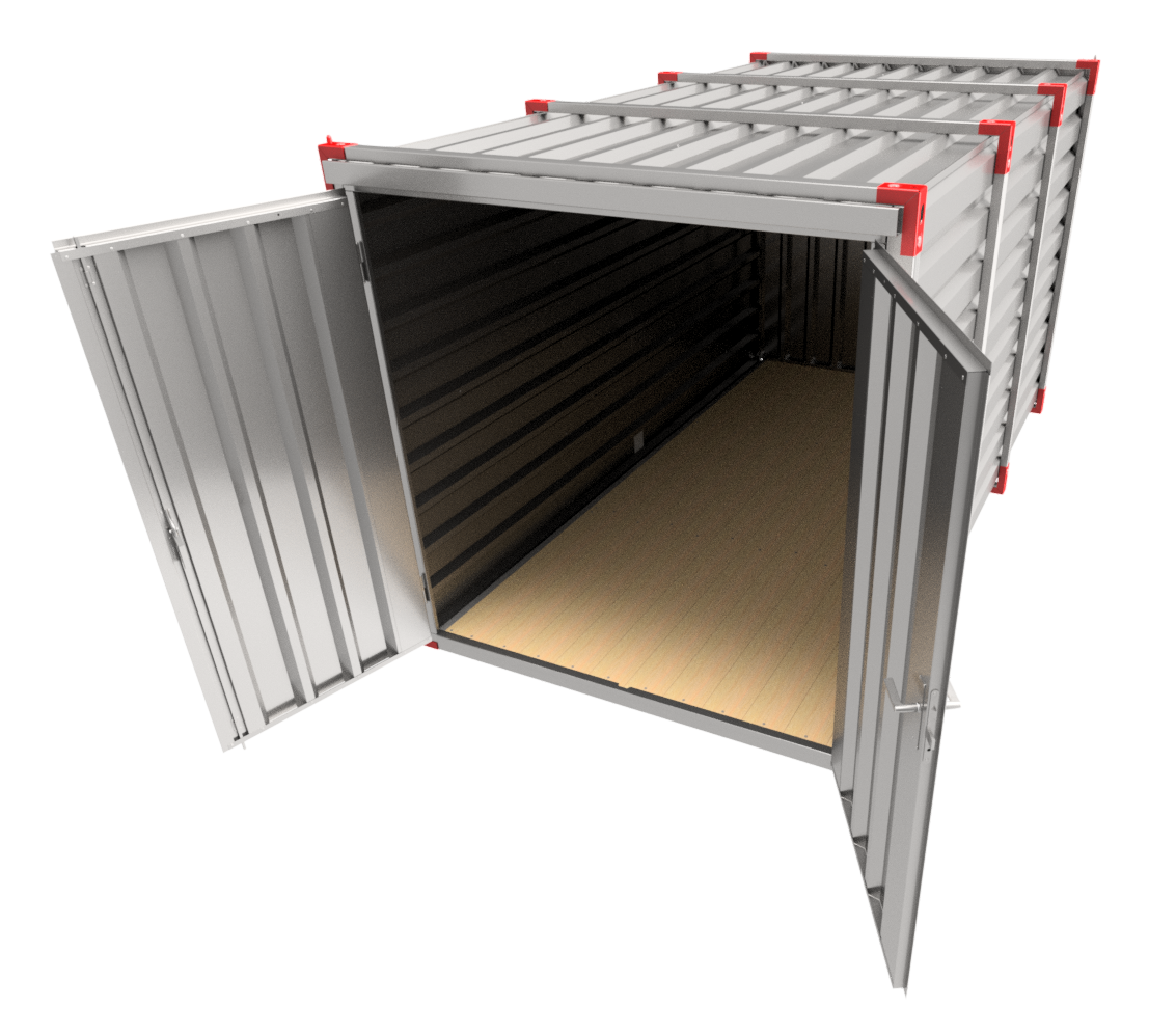 High-Quality Galvanised Steel Flat Pack Storage Containers