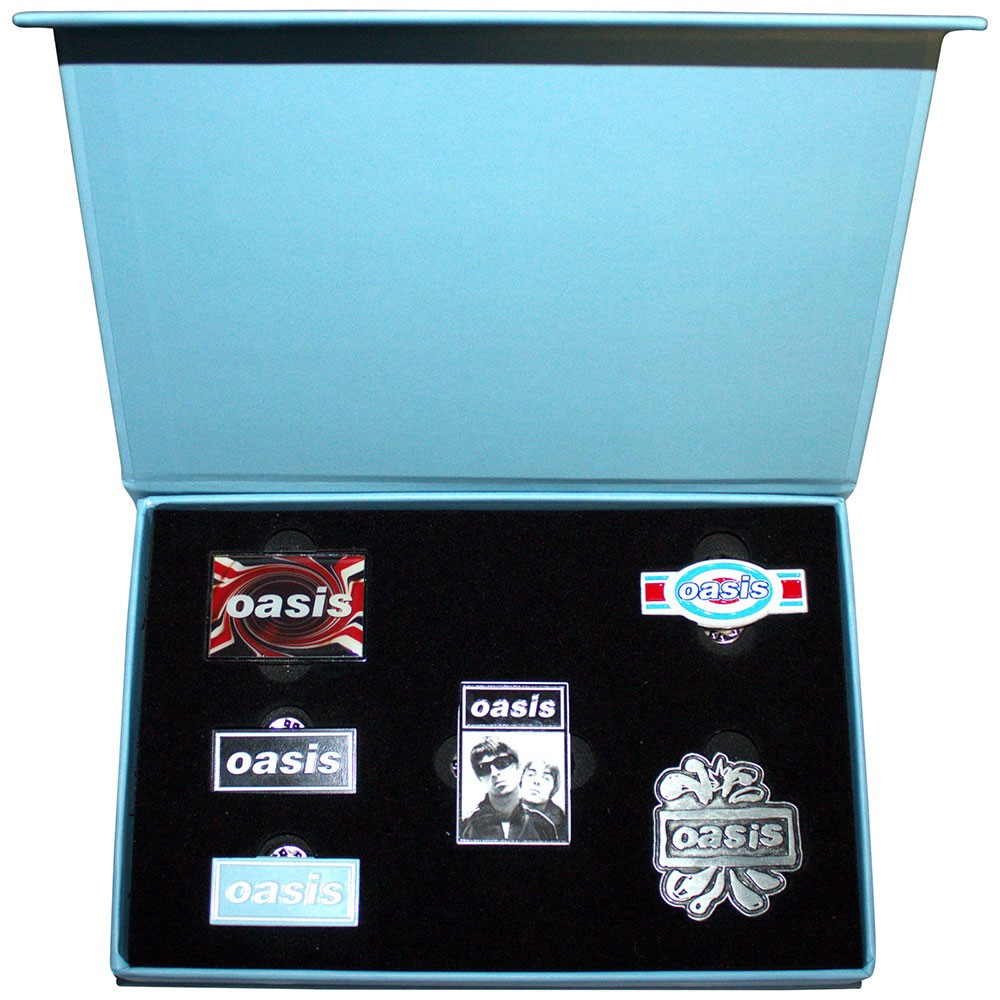 OASIS - Pin Badge Set – Official Logo Merch (6-Pack) in Gift Box ...