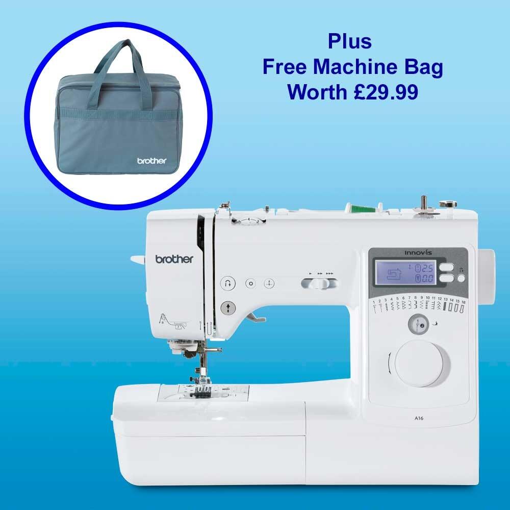 Brother Innov-is A16 16 Stitch Selection Sewing Machine Including Free Bag