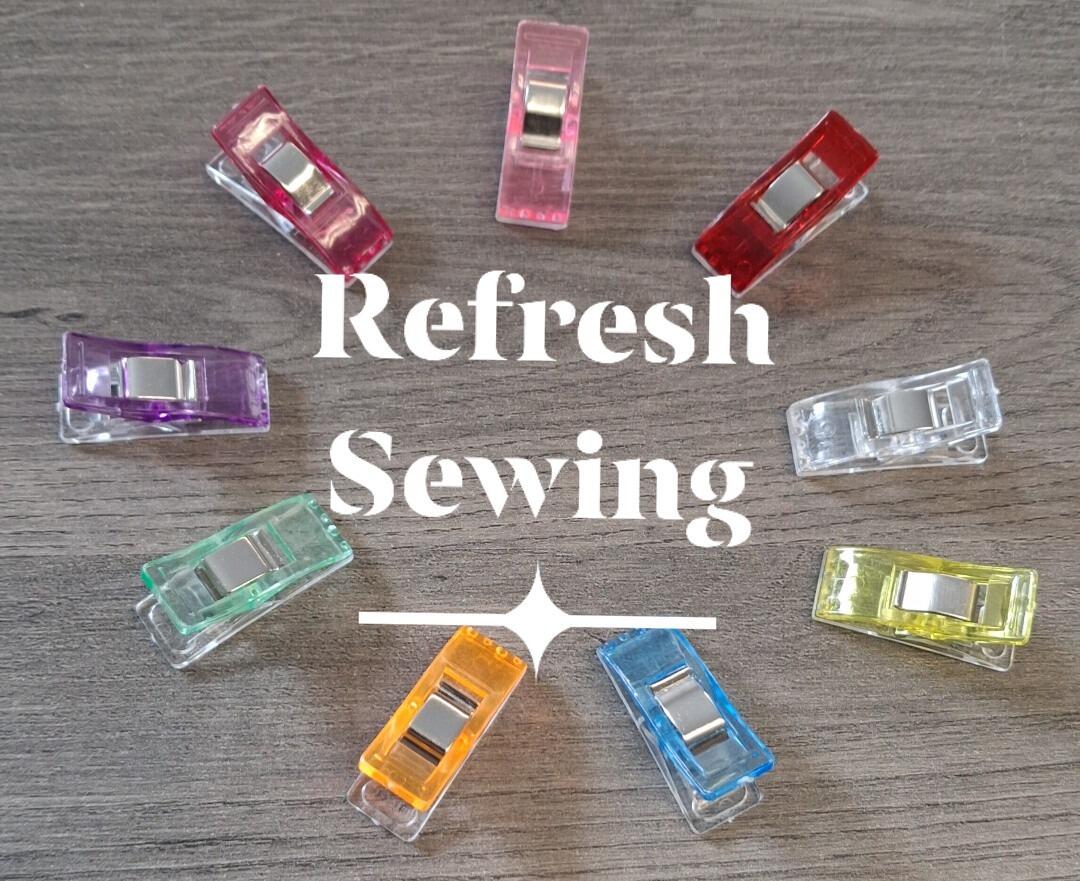 Sewing Clips in packs of 10 - Available in 9 colours