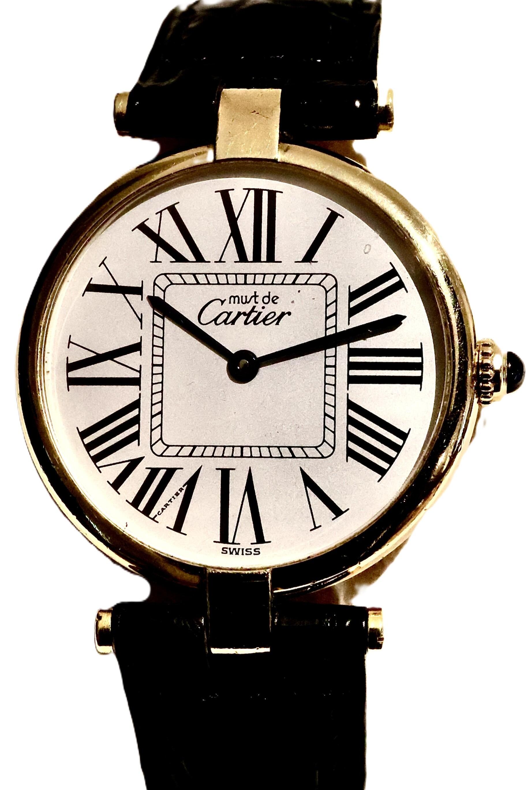 Cartier Must de Cartier Round Vermeil Vendôme Ladies Watch – with ...