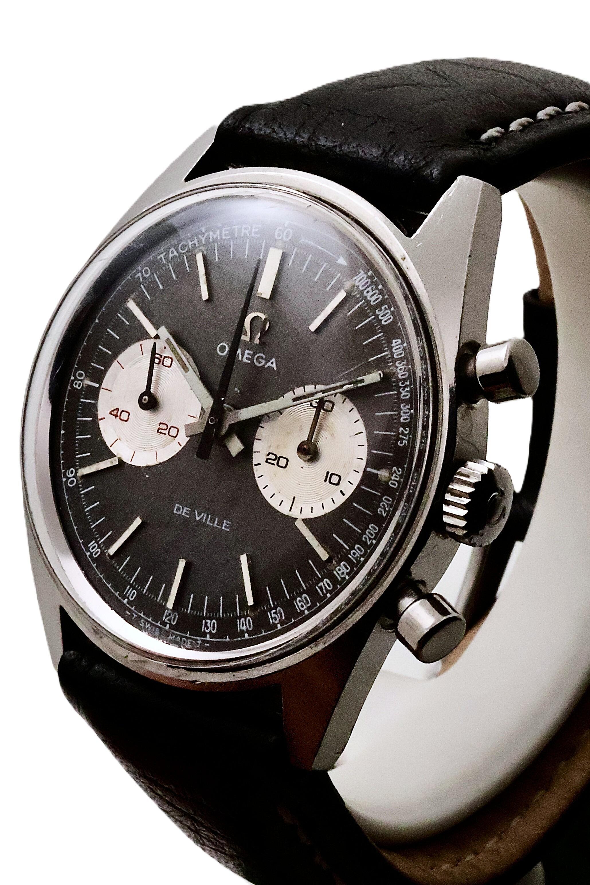 A Stainless Steel Omega DeVille Chronograph Ref. 145017