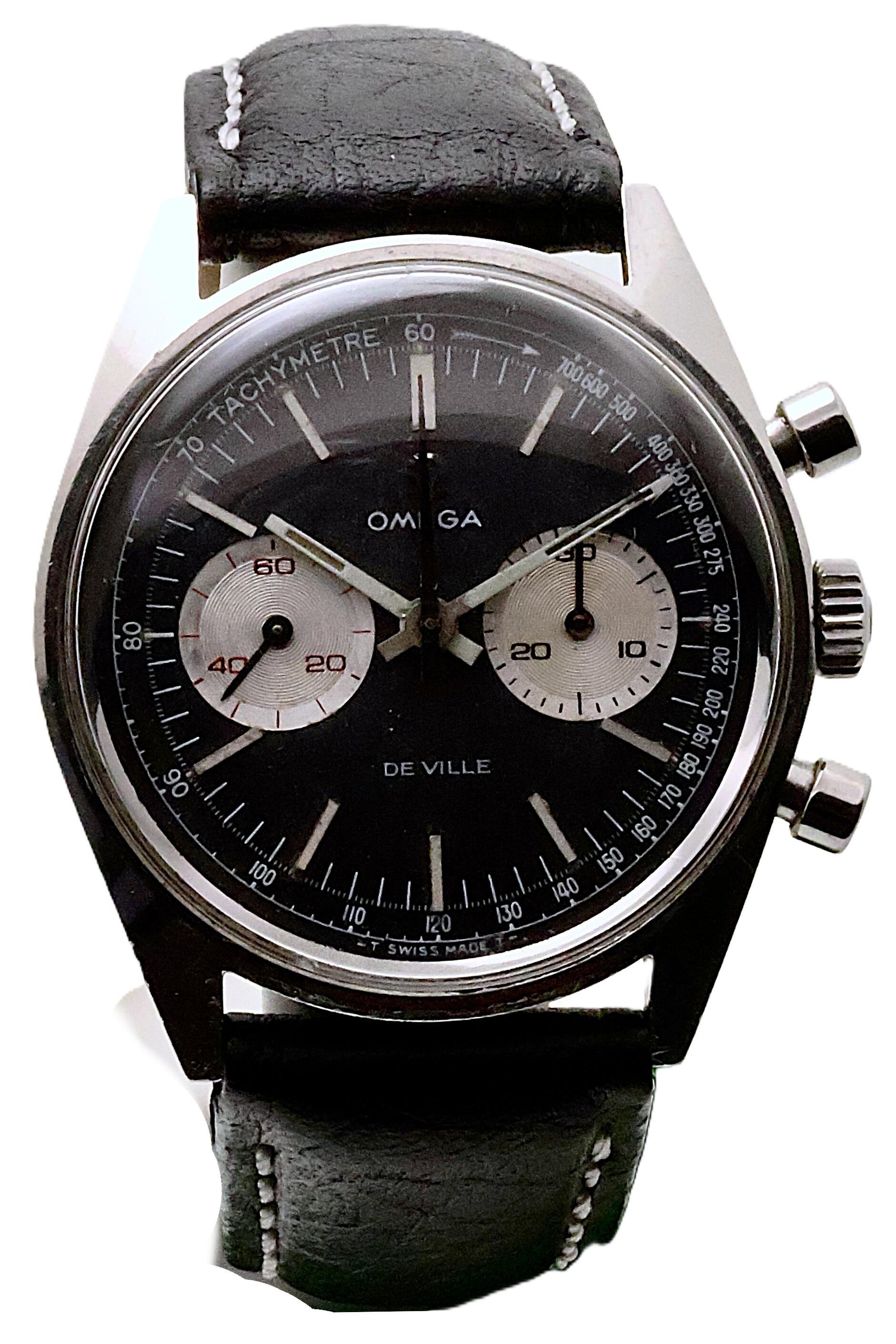 A Stainless Steel Omega DeVille Chronograph Ref. 145017