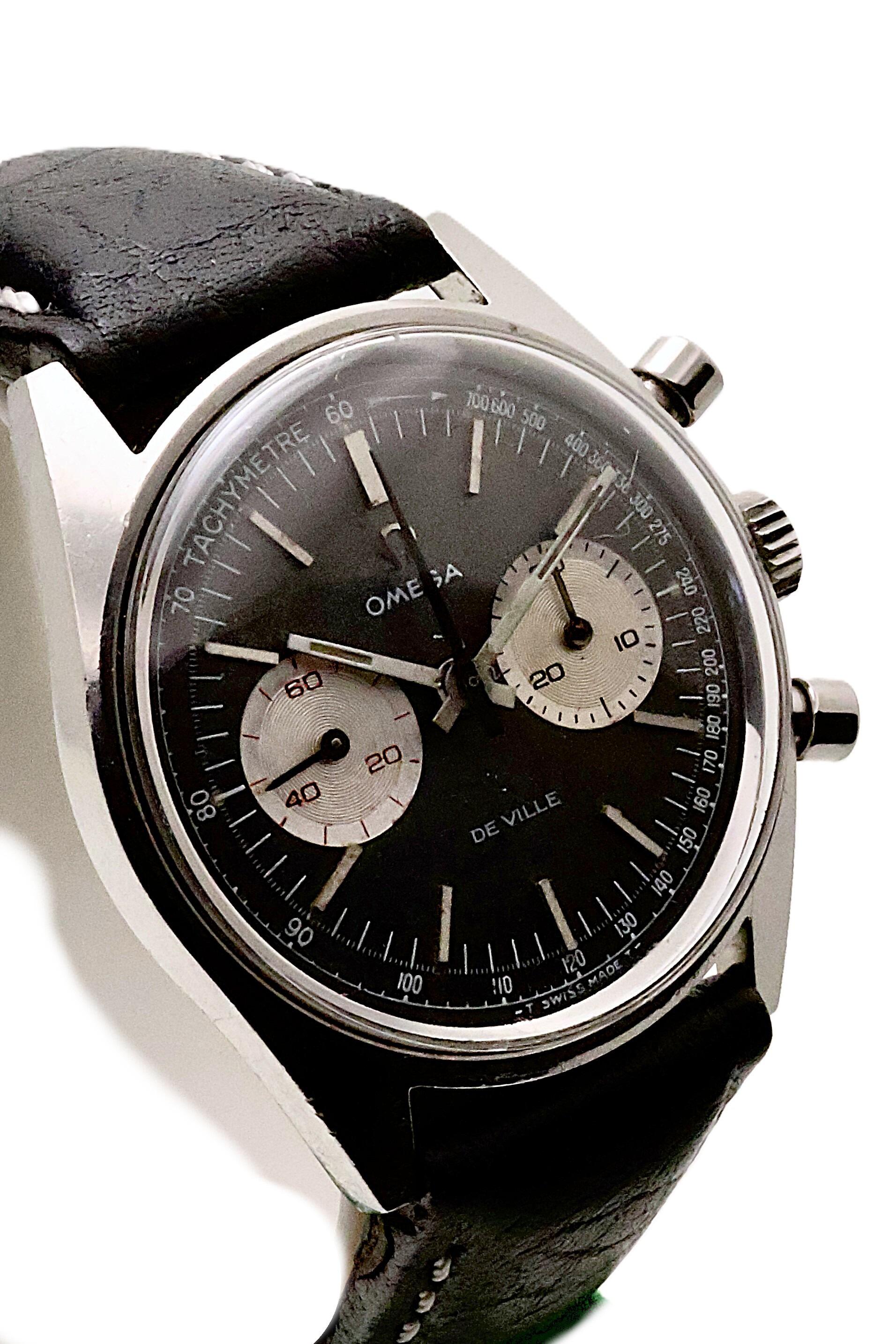 A Stainless Steel Omega DeVille Chronograph Ref. 145017