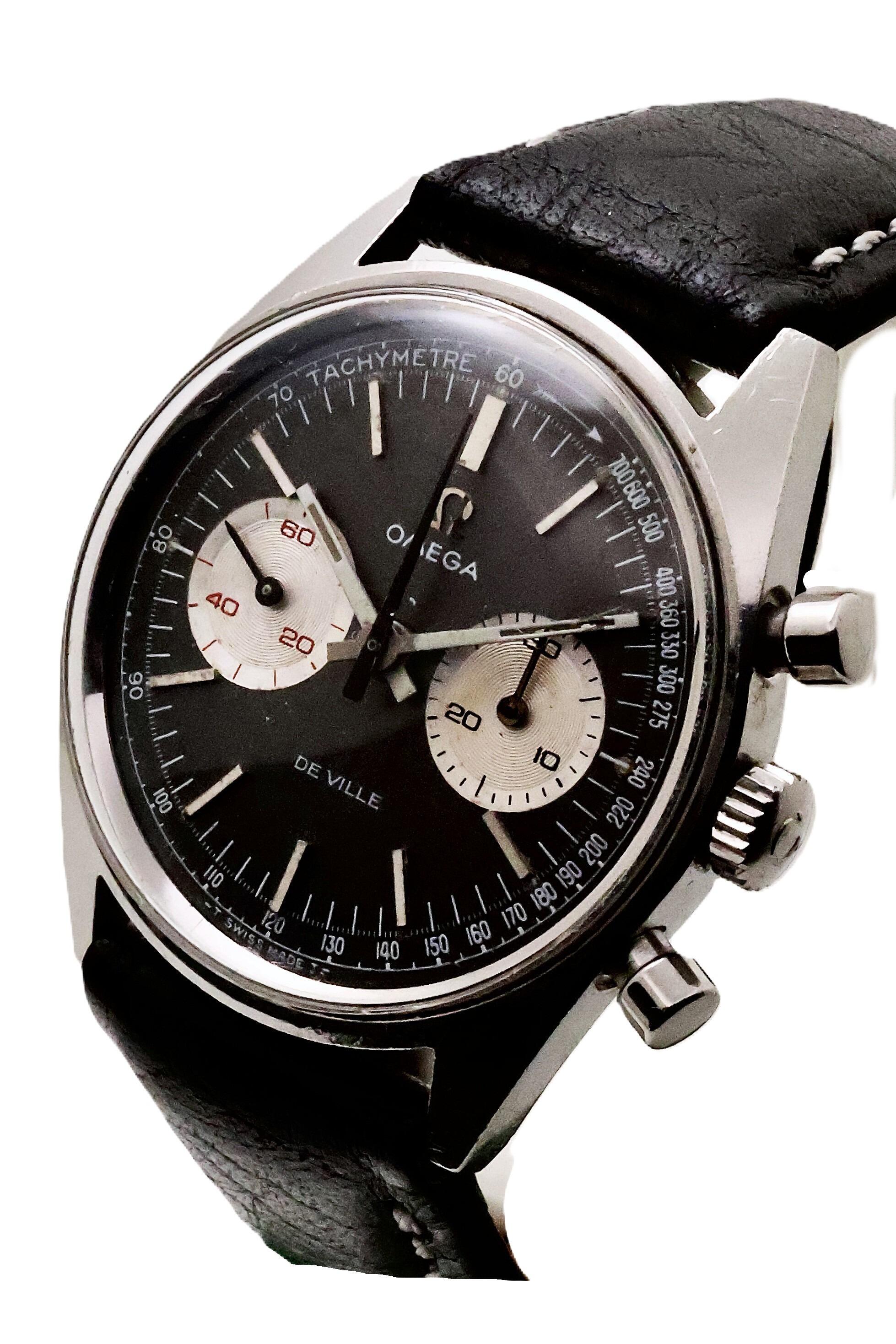 A Stainless Steel Omega DeVille Chronograph Ref. 145017