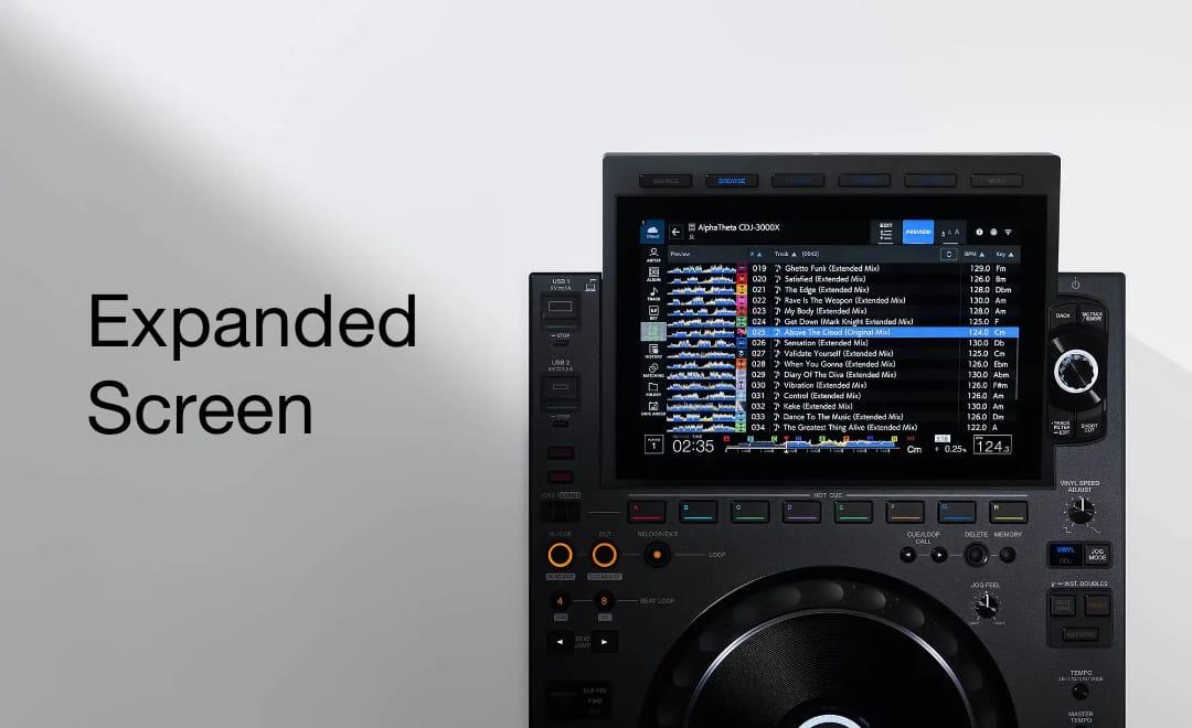 AlphaTheta CDJ-3000X Next-Generation Professional DJ Multi Player - Pair